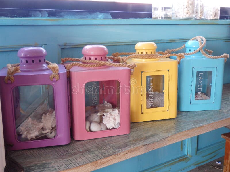 Colored Lanterns stock image. Image of colour, decoration - 1385101