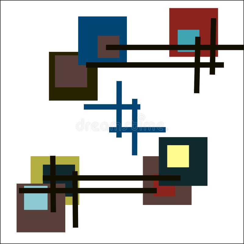 Colored large squares stock illustration. Illustration of large - 68404155