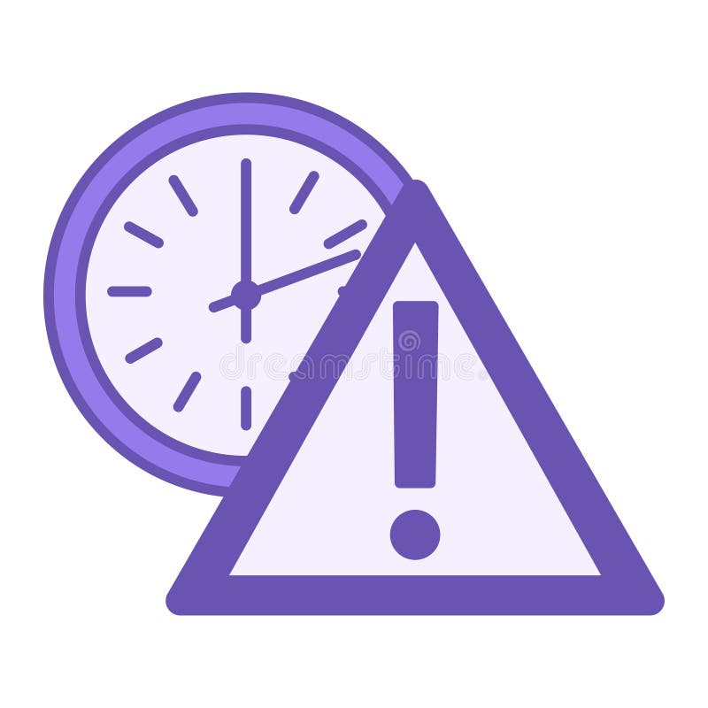 Colored Late Icon. stock vector. Illustration of simple - 381661175