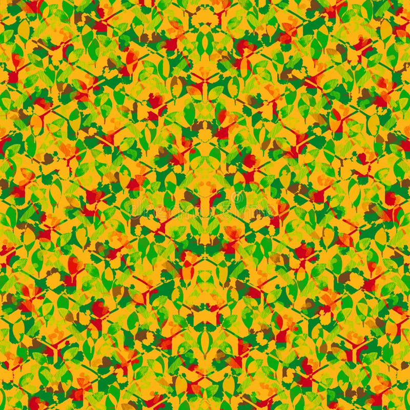 Colored Leaf Pieces Repeat Pattern, Fabric, Surface Cover, Background ...