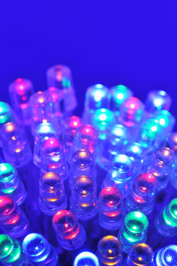 Colored LEDs for Decoration Stock Image - Image of festival, christmas ...