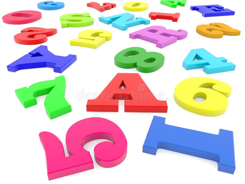 Colored Letters, Modern Happy Alphabet, Joy Coloring Font, Negative ...