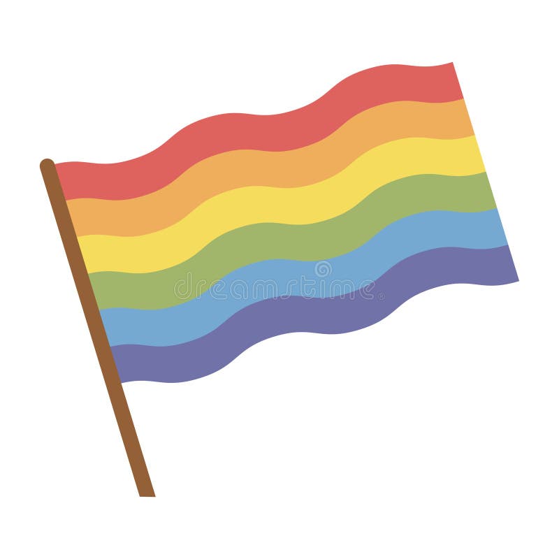 Colored Lgbt Flag Vector Stock Vector Illustration Of Homosexual