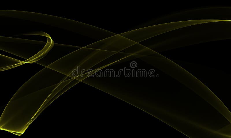 Colored Light Energy Streak on Black Background Stock Illustration ...