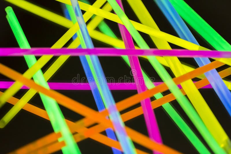 Colored Lights Fluorescent Neon Stock Image - Image of blue, glow: 68537393
