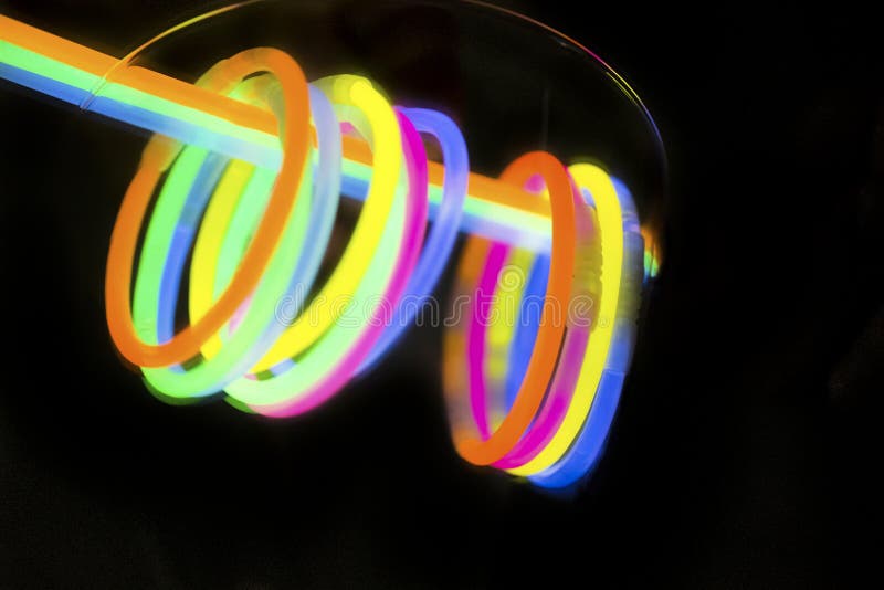 Colored Lights Fluorescent Neon Stock Photo - Image of dance, electric ...