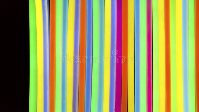 Colored Lights Fluorescent Neon Stock Photo - Image of colorful, black ...