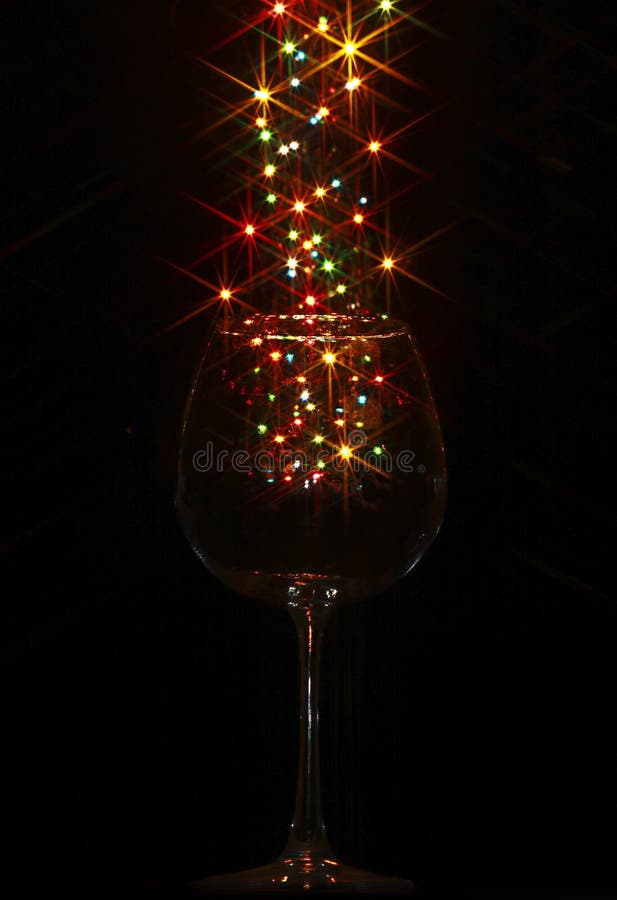 Colored Lights in the Form of Six-rayed Stars Stock Photo - Image of ...