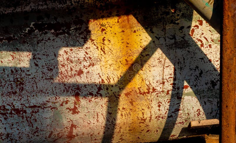 Colored Lights and Shadows on the Wall Stock Image - Image of font ...