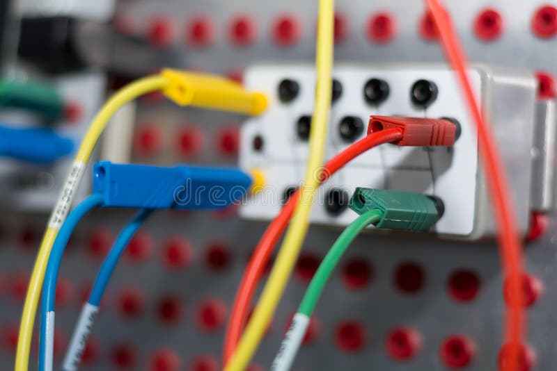 Colored Lines a Relay Circuit Stock Image - Image of electromagnetic ...