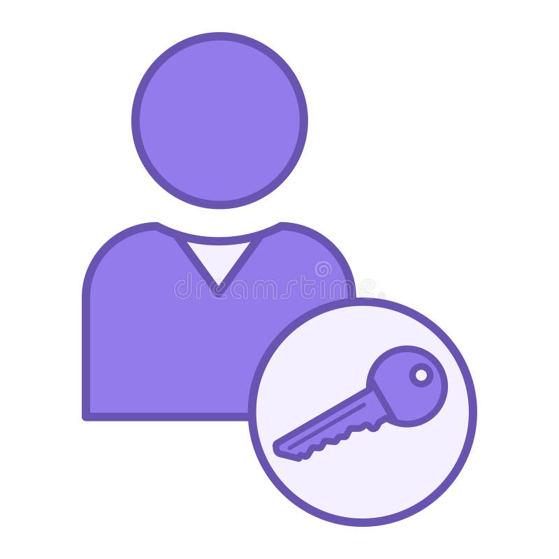 Colored Login Icon. stock vector. Illustration of privacy - 400015557