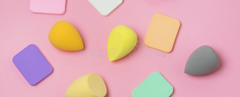Colored Make Up Egg Make Up Sponge Puff Make Up Ugg Makeup Tool Concept ...