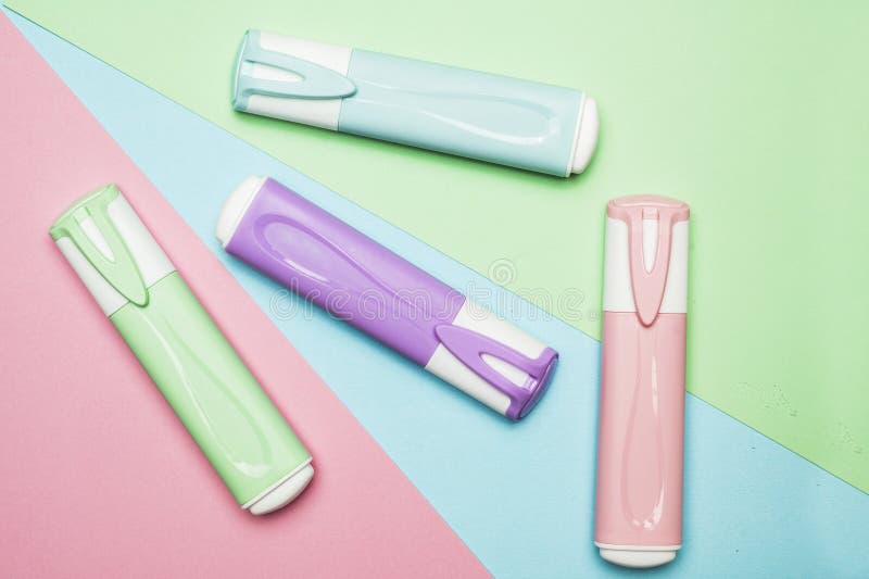 Colored marker pens stock photo. Image of closeup, lined - 43546734