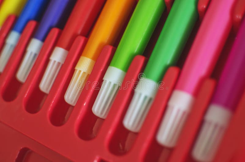 Colored marker pen stock image. Image of creativity, backgrounds - 55818891