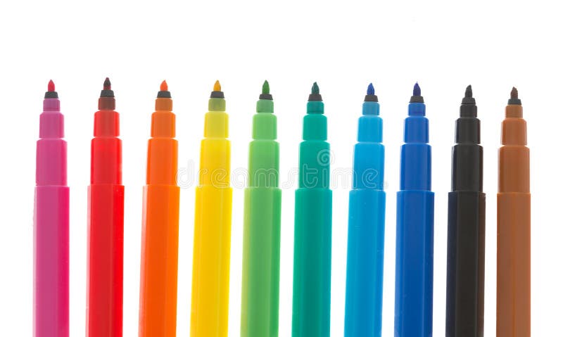 Colored markers stock photo. Image of colorful, magic - 37897128