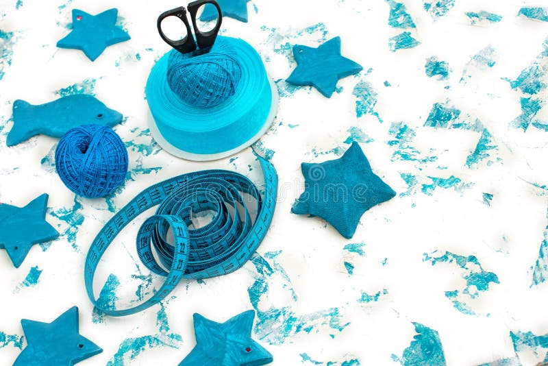 Colored Materials for Creativity and Hobbies Stock Photo - Image of ...