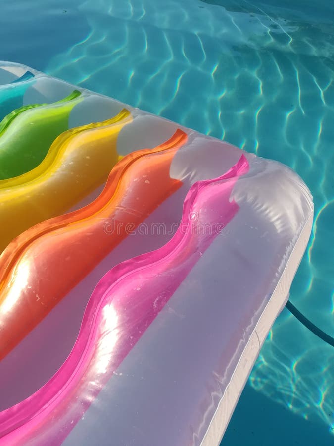 Colored Inflatable Mattress Stock Photo - Image of coloredmattress ...