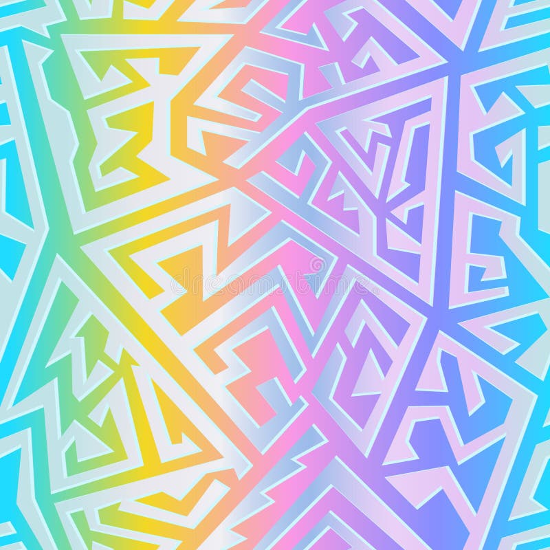 Colored Maze Seamless Texture Stock Vector - Illustration of nostalgic ...