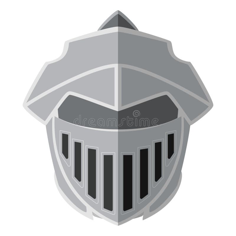 Colored Medieval Helmet Icon Vector Stock Vector - Illustration of ...