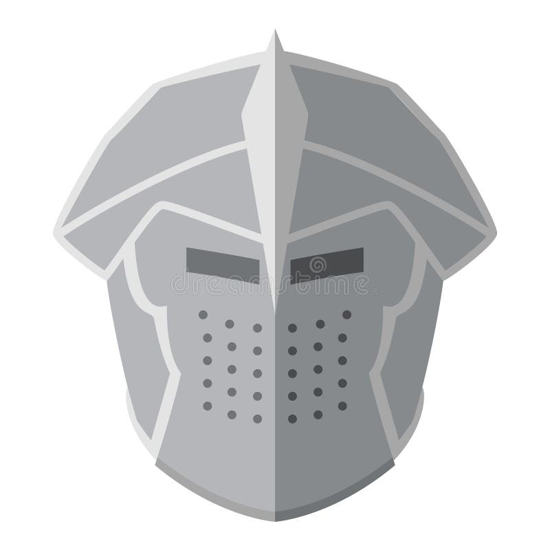 Colored Medieval Helmet Icon Vector Stock Vector - Illustration of ...
