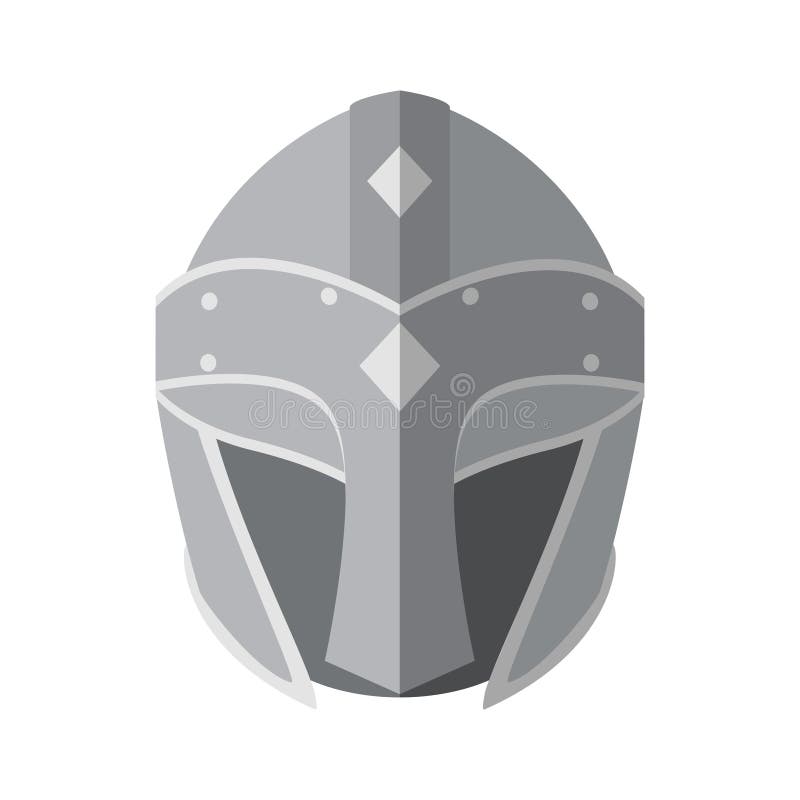 Colored Medieval Helmet Icon Vector Stock Vector - Illustration of ...