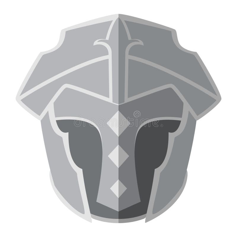 Colored Medieval Helmet Icon Vector Stock Vector - Illustration of ...