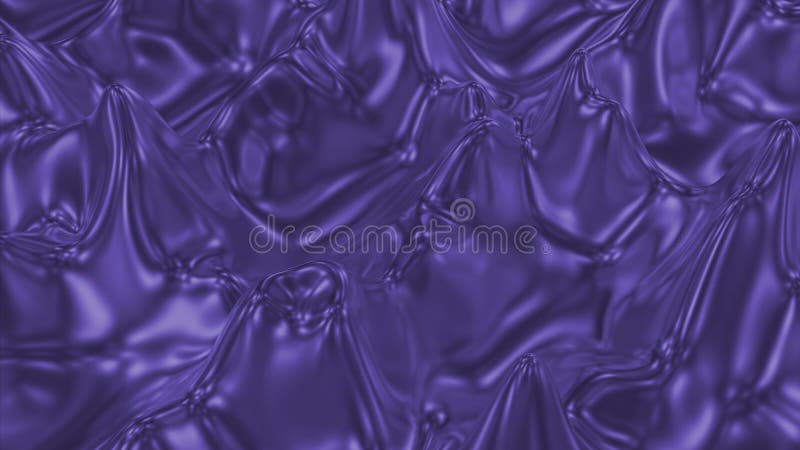 Colored Metallic Liquid Boils on Surface. Design. 3D Liquid with ...