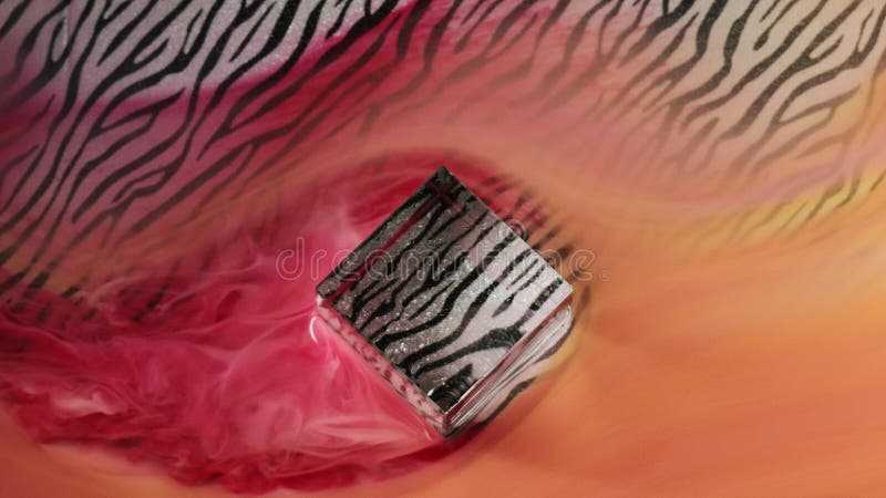 Colored Mist Liquid Flow Abstract Water Orange Fog Stock Footage ...