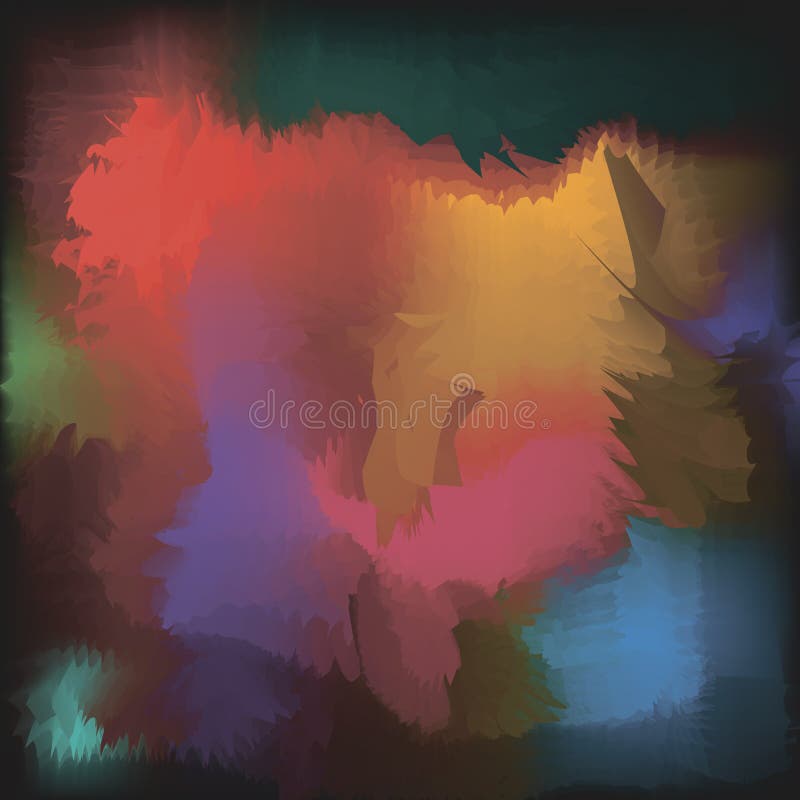 Mixed Abstract and Real Flower Explosion of Colors Stock Illustration ...