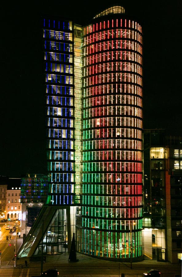 Colored modern building editorial photography. Image of exterior - 79967752