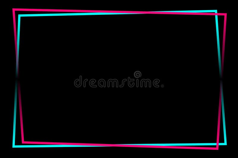 Colored Modern Frame in the Style of the Social Network. Digital ...