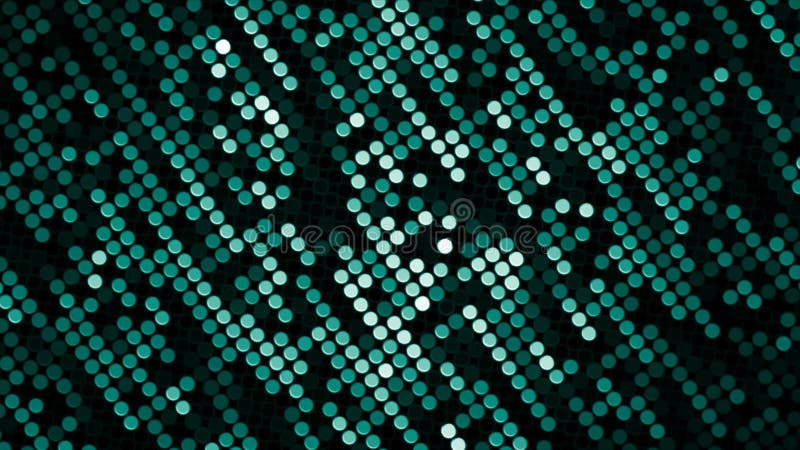 Colored Mosaic Dots Move in Stream. Motion. Dizzying Animation with ...