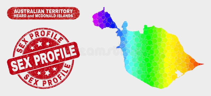 Colored Mosaic Heard And Mcdonald Islands Map And Grunge Sex Profile