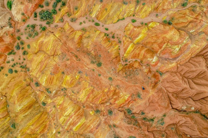 Colored Mountains, Top View Stock Image - Image of fall, mountains ...