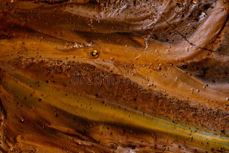 Colored mud river, stock image. Image of people, brown - 253756265