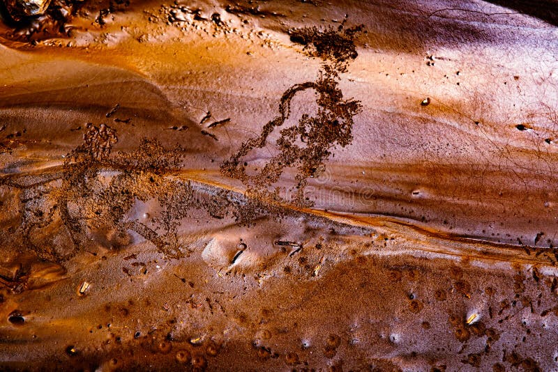 Colored mud river, stock photo. Image of nature, rain - 253756318