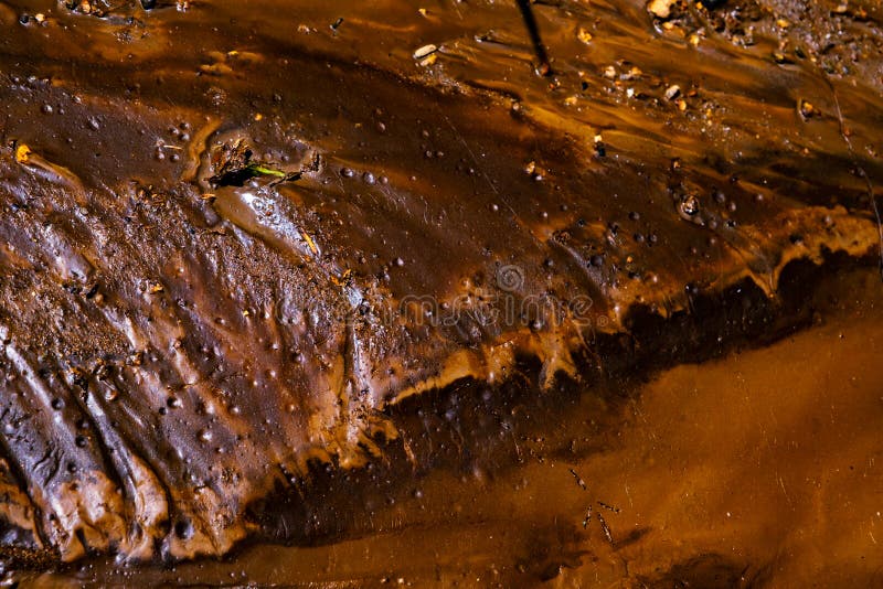 Colored mud river, stock image. Image of nature, horizontal - 253756239