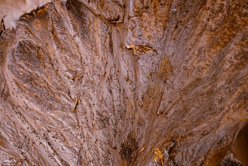 Colored mud river, stock image. Image of muddy, people - 253756319