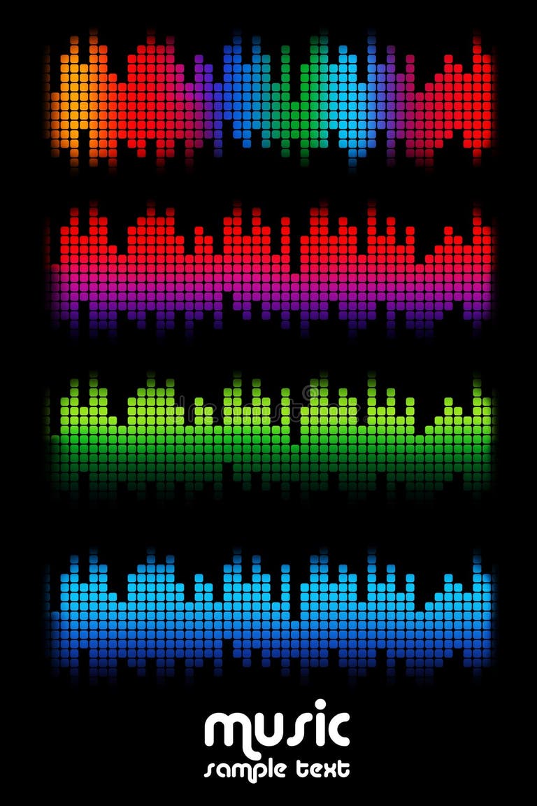 Colored Music Spectrum Stock Illustrations – 2,880 Colored Music ...