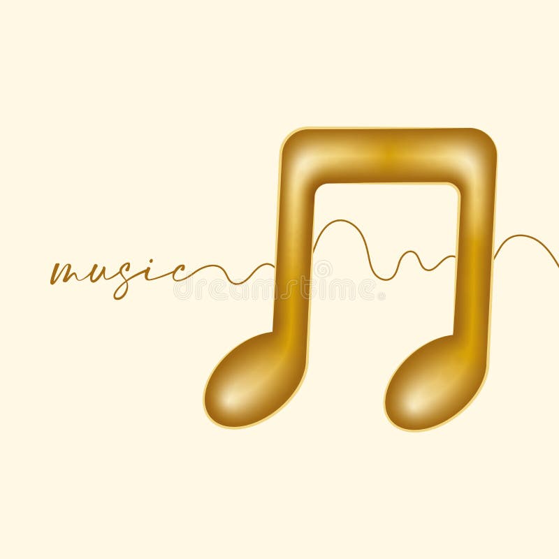 Colored Music Template with Quaver Musical Note Vector Stock Vector ...