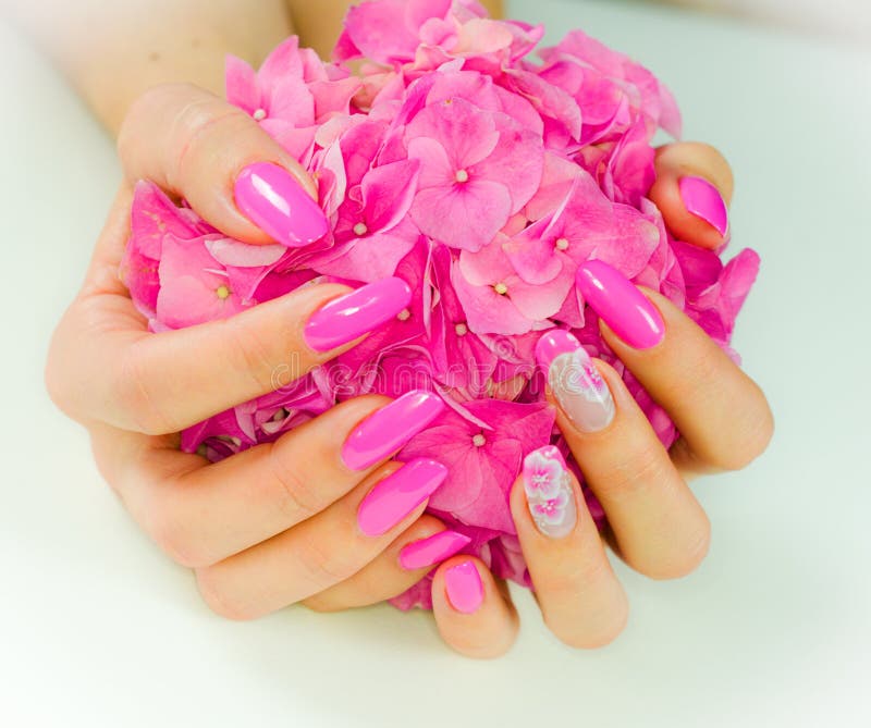 Colored nails for spring stock image. Image of fresh - 70167949