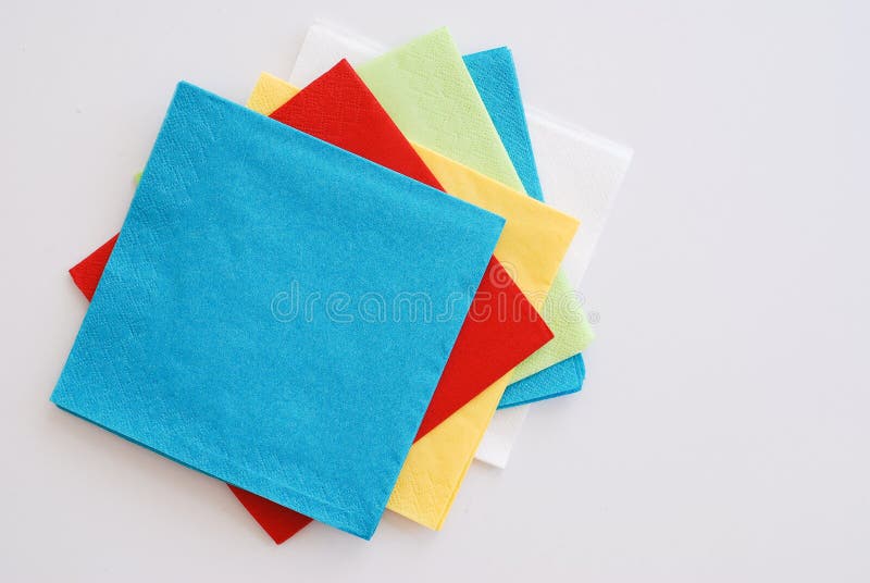 Colored napkins stock photo. Image of fruit, laying, napkin - 38495410