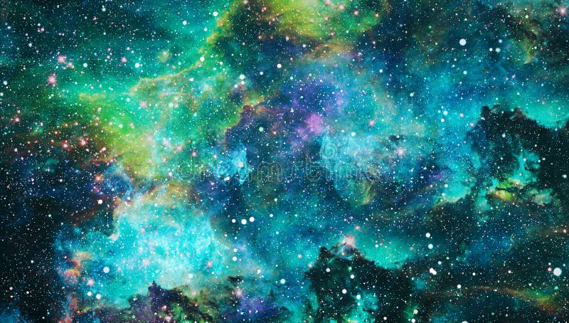 Teal Nebula Space