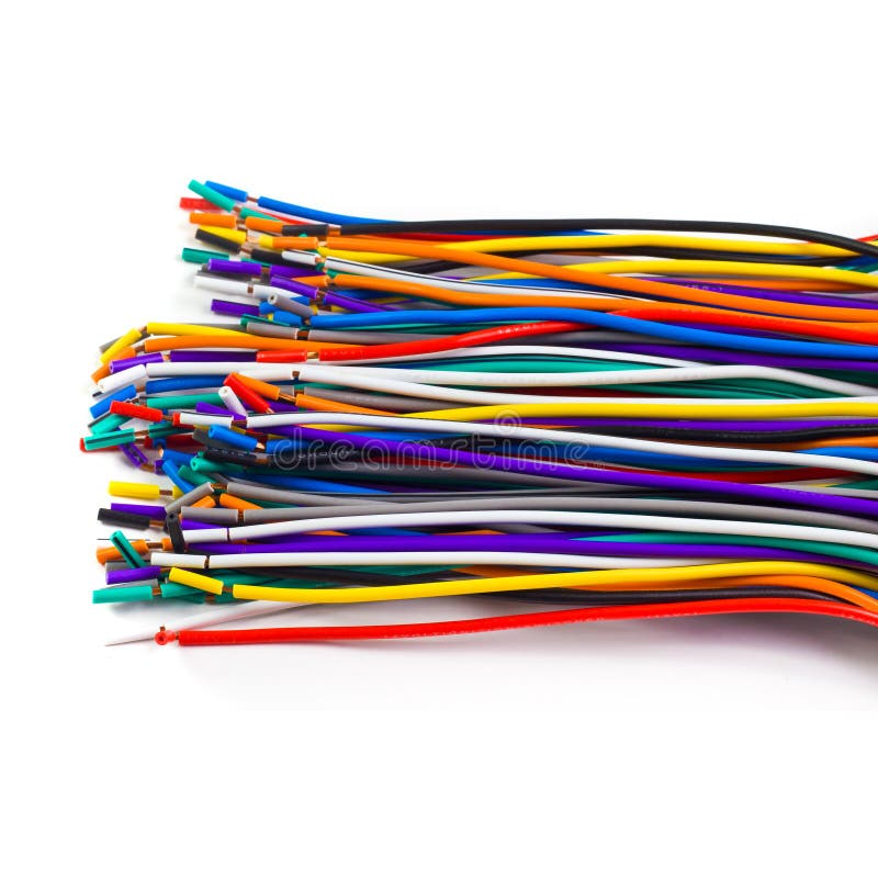 Colourful wires stock image. Image of wired, equipment - 32631731