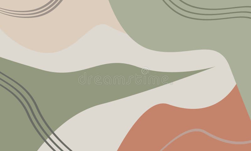Colored Neutral Green Red and Cream Colors Stock Vector - Illustration ...