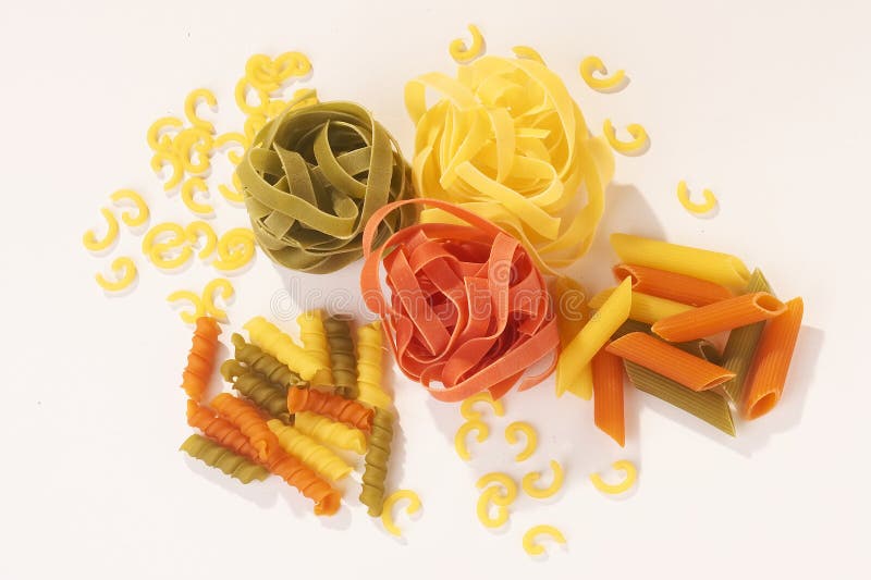 Colored Noodles - Farbige Nudeln Stock Photo - Image of gastronomie ...