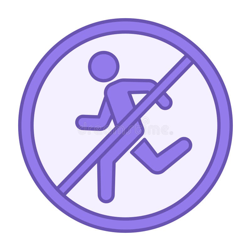 Colored Not Allowed Icon. stock vector. Illustration of stop - 382039239