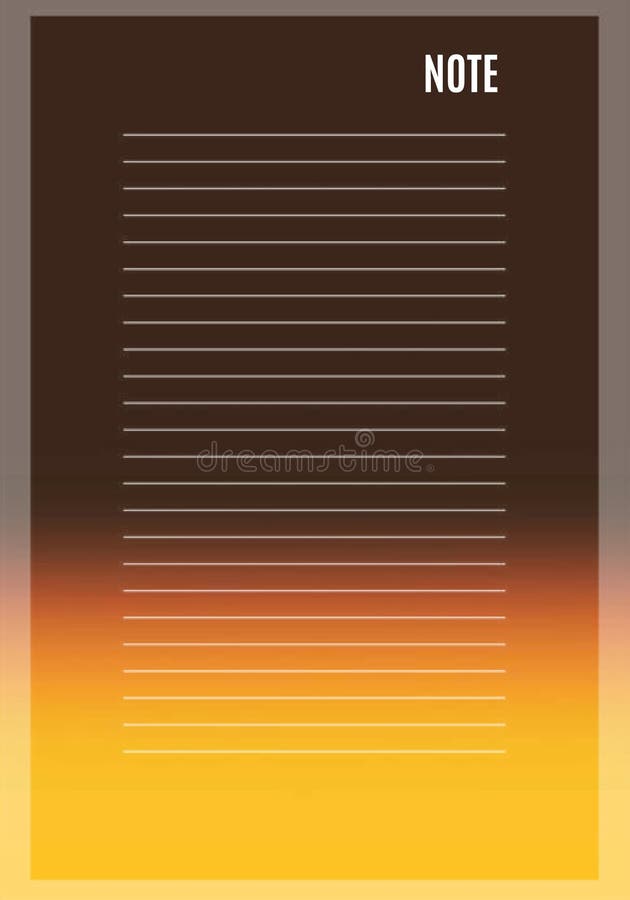 Colored Note Lined Writing Paper Template Graphic Design Background ...