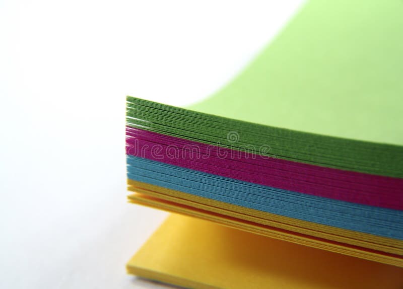 Colored Paper stock image. Image of stack, green, yellow - 1522973