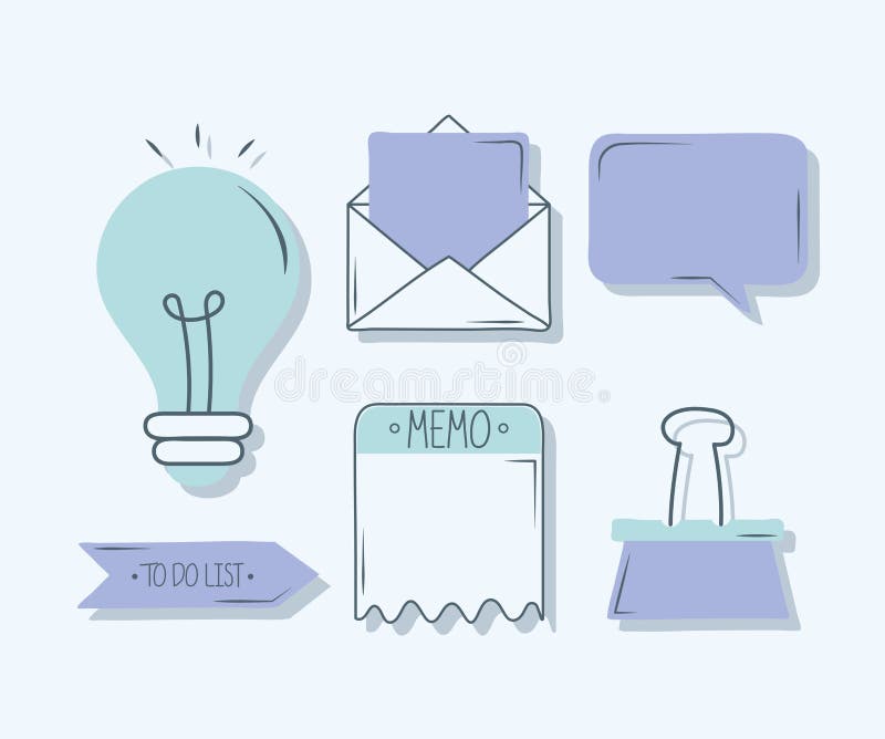 Colored notes icons stock vector. Illustration of text - 253174048